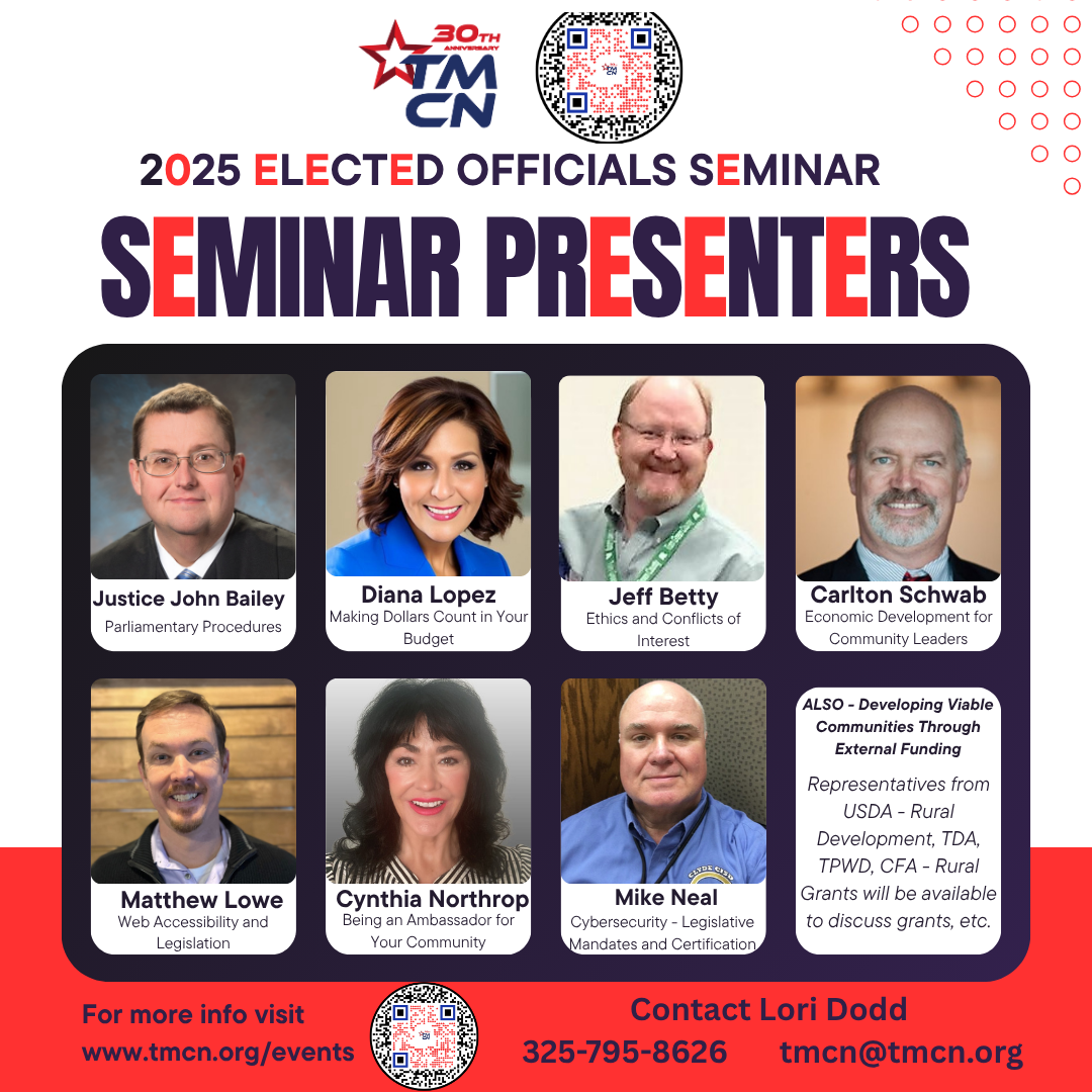 Elected Officials Seminar 2025 - Texas Midwest Community Network